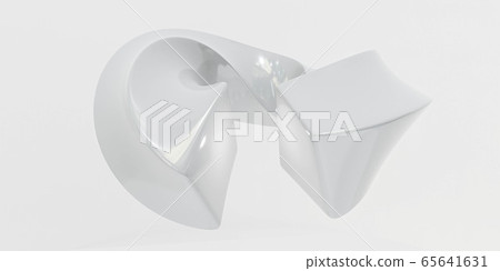 white abstract reflection black object shape... - Stock Illustration ...