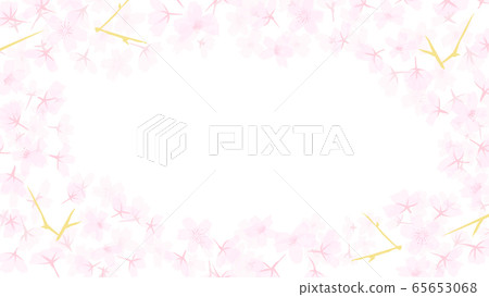 Sakura frame background - Stock Illustration [65653068] - PIXTA
