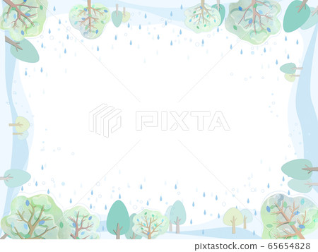 Rain frame - Stock Illustration [65654828] - PIXTA