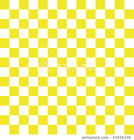 Checkered pattern yellow M - Stock Illustration [65656198] - PIXTA