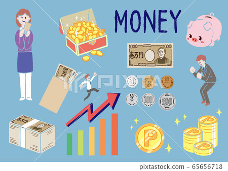 Money point set - Stock Illustration [65656718] - PIXTA