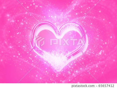 Light shining abstract pink heart - Stock Illustration [65657412] - PIXTA