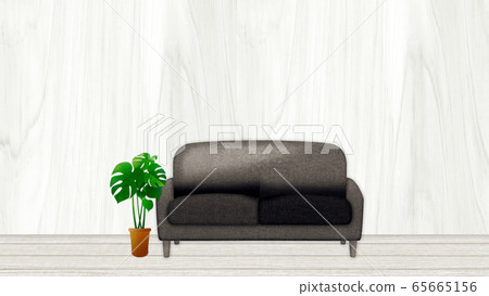 Virtual background remote meeting room sofa - Stock Illustration ...