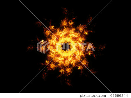 Abstract flame circle - Stock Illustration [65666244] - PIXTA