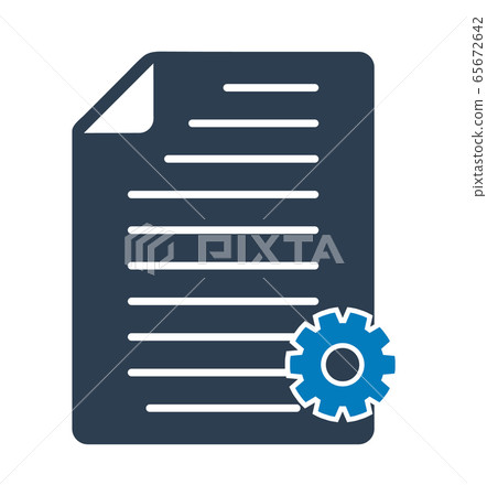 Technical Document Icon. Flat style vector EPS. - Stock Illustration ...