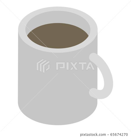 Coffee mug icon, isometric style - Stock Illustration [65674270] - PIXTA