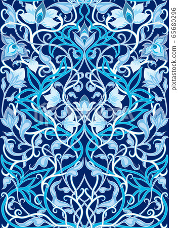 Arabic floral seamless pattern. Traditional... - Stock Illustration ...