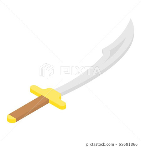 Turkish sword icon, isometric style - Stock Illustration [65681866] - PIXTA