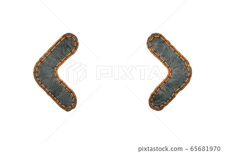 Set of symbols left and right angle bracket... - Stock Illustration ...