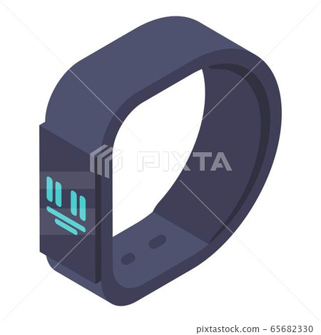 New smart bracelet icon, isometric style - Stock Illustration [65682330 ...