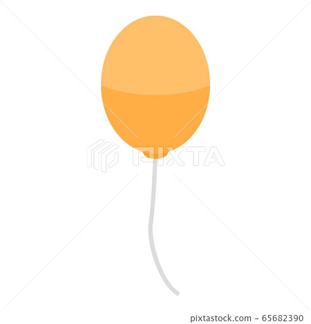 Yellow balloon icon, isometric style - Stock Illustration [65682390 ...