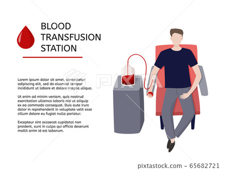 Blood transfusion station. Graphic design... - Stock Illustration ...