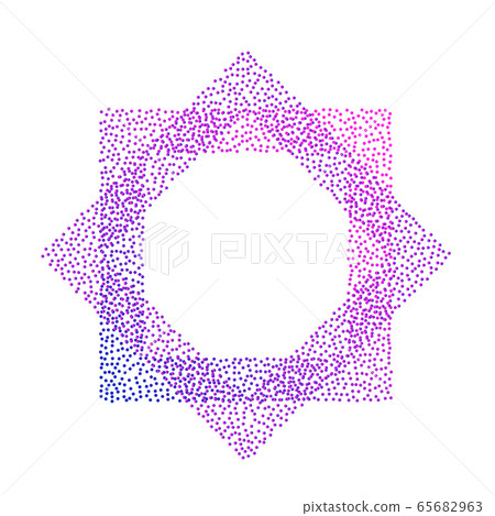 Colored logo with two squares in the form of dots - Stock Illustration ...