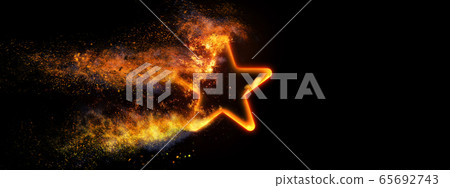 Abstract star flame - Stock Illustration [65692743] - PIXTA