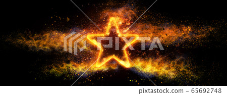 Abstract star flame - Stock Illustration [65692748] - PIXTA