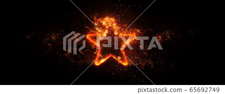 Abstract star flame - Stock Illustration [65692749] - PIXTA