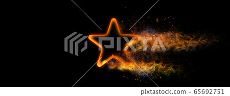 Abstract star flame - Stock Illustration [65692751] - PIXTA