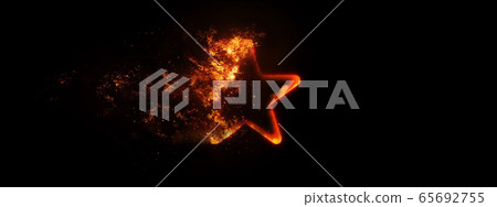 Abstract star flame - Stock Illustration [65692755] - PIXTA
