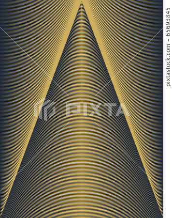 golden color lines over dark background. Triangle - Stock Illustration ...