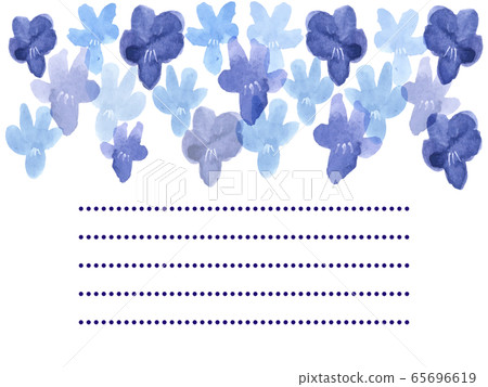 Violet watercolor letter paper - Stock Illustration [65696619] - PIXTA