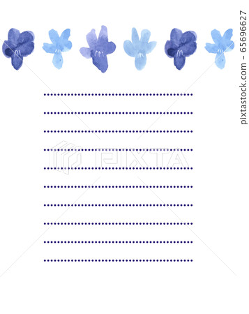 Violet watercolor letter paper - Stock Illustration [65696627] - PIXTA