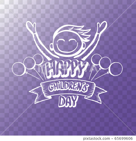 1 june international childrens day cartoon icon... - Stock Illustration ...