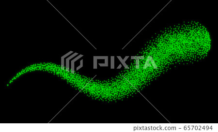 Vector green glitter sparkles wave isolated on-插圖素材 [65702494] - PIXTA圖庫