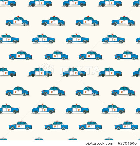 Police cars pattern - Stock Illustration [65704600] - PIXTA
