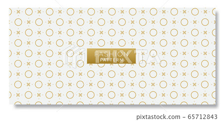 Geometric gold dot pattern design - Stock Illustration [65712843] - PIXTA