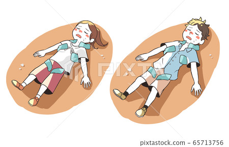 Icing due to heat stroke (outdoor) - Stock Illustration [65713756] - PIXTA
