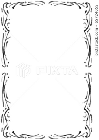 Hand-painted gentle decorative frame series - Stock Illustration ...