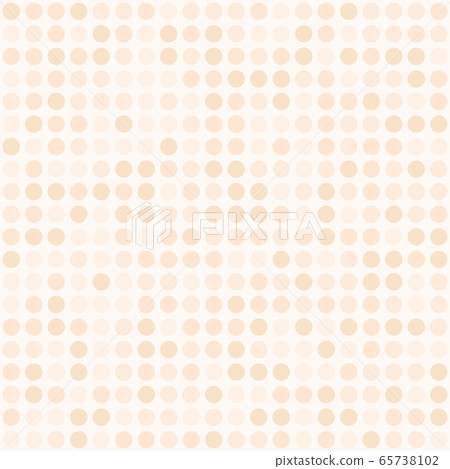 Peach polka dot pattern. Seamless vector - Stock Illustration [65738102 ...