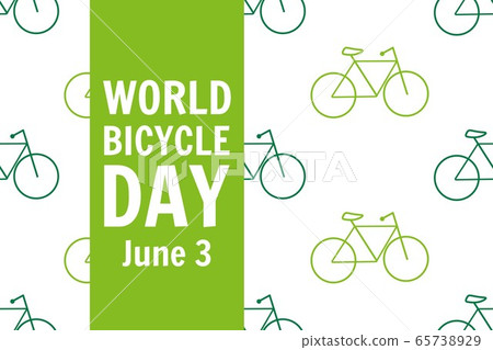 World Bicycle Day. June 3. Holiday concept.... - Stock Illustration ...