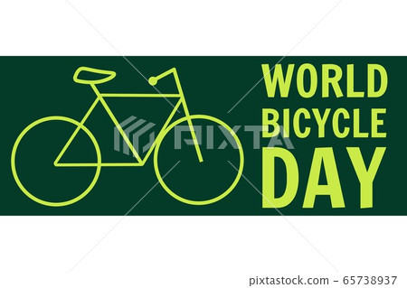 World Bicycle Day. June 3. Holiday concept.... - Stock Illustration ...