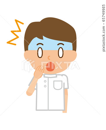 Surprised nurse male turning pale - Stock Illustration [65749985] - PIXTA