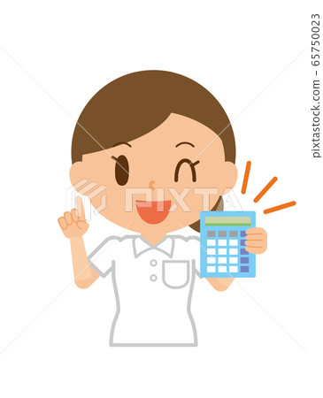 Nurse Nurse Calculator Calculation - Stock Illustration [65750023] - PIXTA