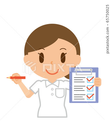 Nurse nurse checklist - Stock Illustration [65750025] - PIXTA