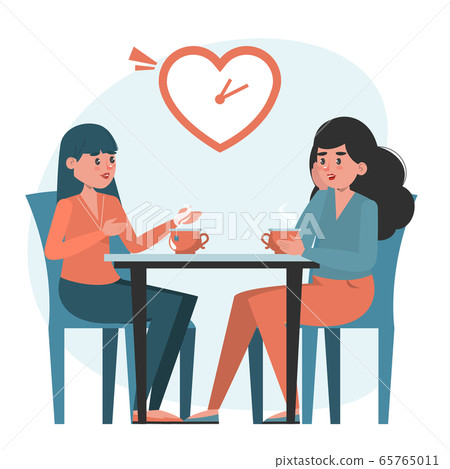 Women on a speed dating vector isolated - Stock Illustration [65765011 ...