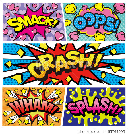 American comic style balloon material set - Stock Illustration ...