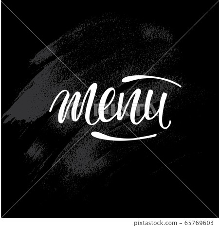menu - hand written sign for decor restaurant,... - Stock Illustration ...