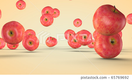 Fruit mix, animated fruit movement, 3D animation - Stock Illustration ...