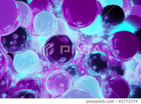 Lilac neon colored 3d glow sphere - Stock Illustration [65772274] - PIXTA