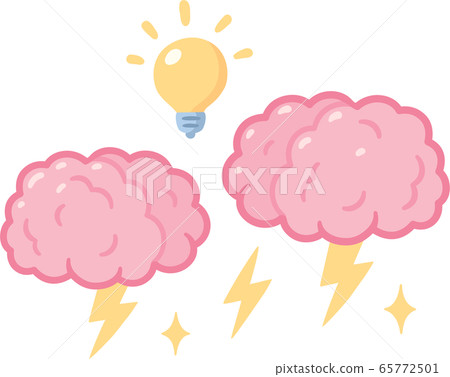Brain storm illustration - Stock Illustration [65772501] - PIXTA