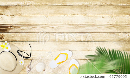 Background-sandy-wood deck - Stock Illustration [65779095] - PIXTA