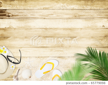 Background-sandy-wood deck - Stock Illustration [65779098] - PIXTA