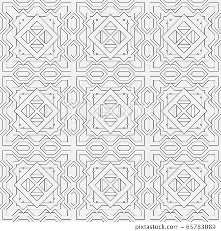 Seamless geometric abstract wallpaper. - Stock Illustration [65783089 ...