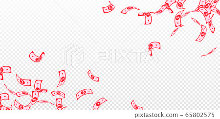 British pound notes falling. Floating GBP bills on - Stock Illustration ...