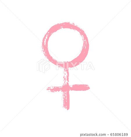 Isolated hand draw female sign - Stock Illustration [65806189] - PIXTA