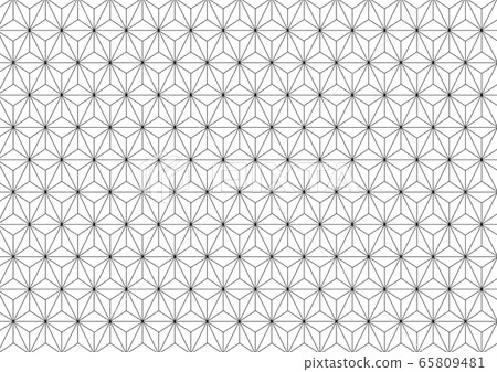 Hemp leaf line drawing material - Stock Illustration [65809481] - PIXTA