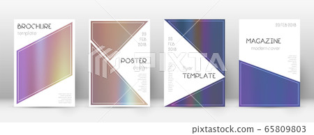 Flyer layout. Triangle powerful template for Broch - Stock Illustration ...